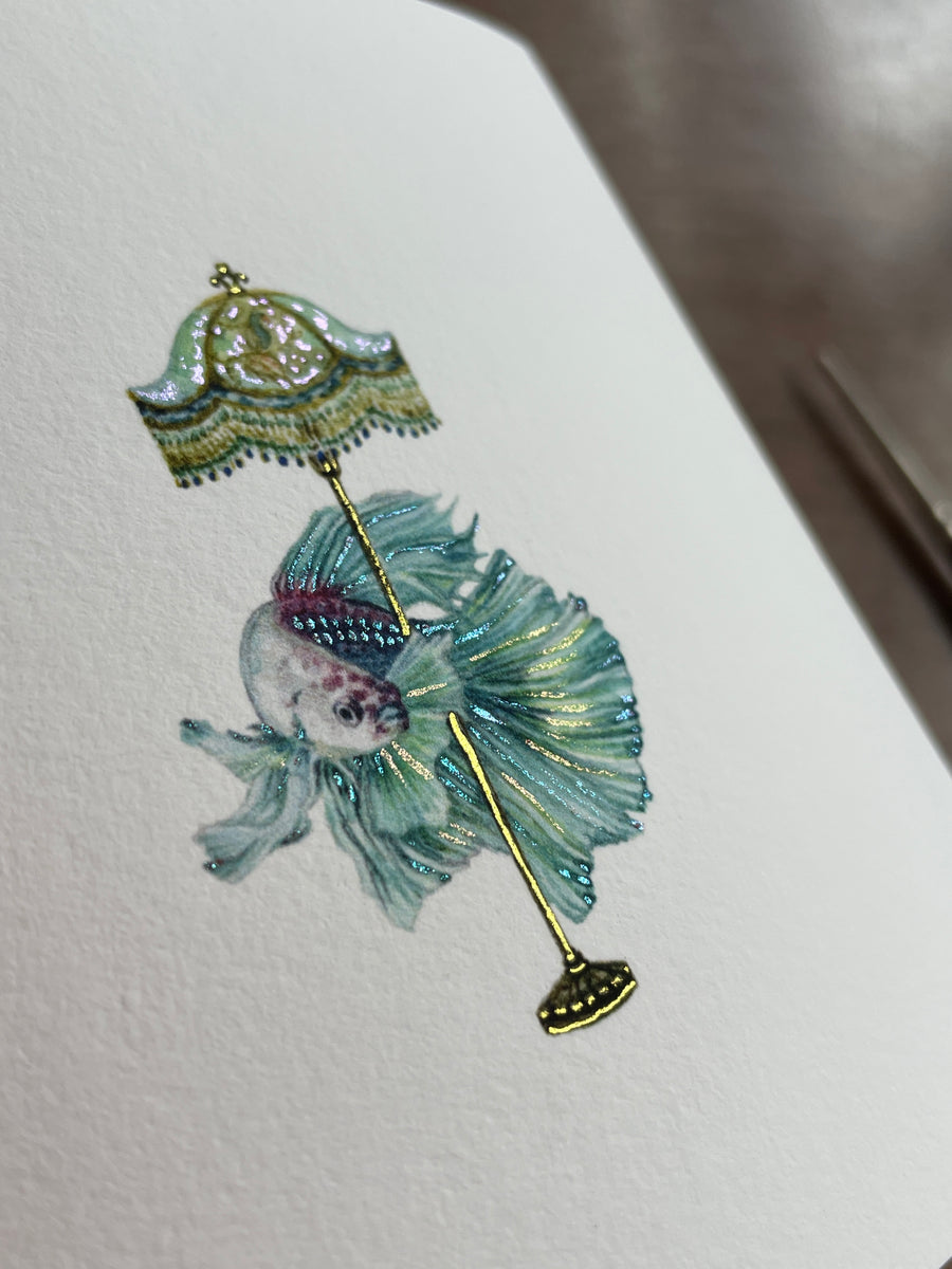 Opal The Fish | Hand-Embellished – Paintings For Hummingbirds