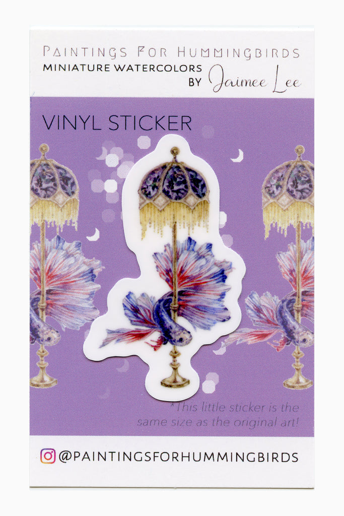 "Amethyst" Vinyl Sticker – Paintings For Hummingbirds