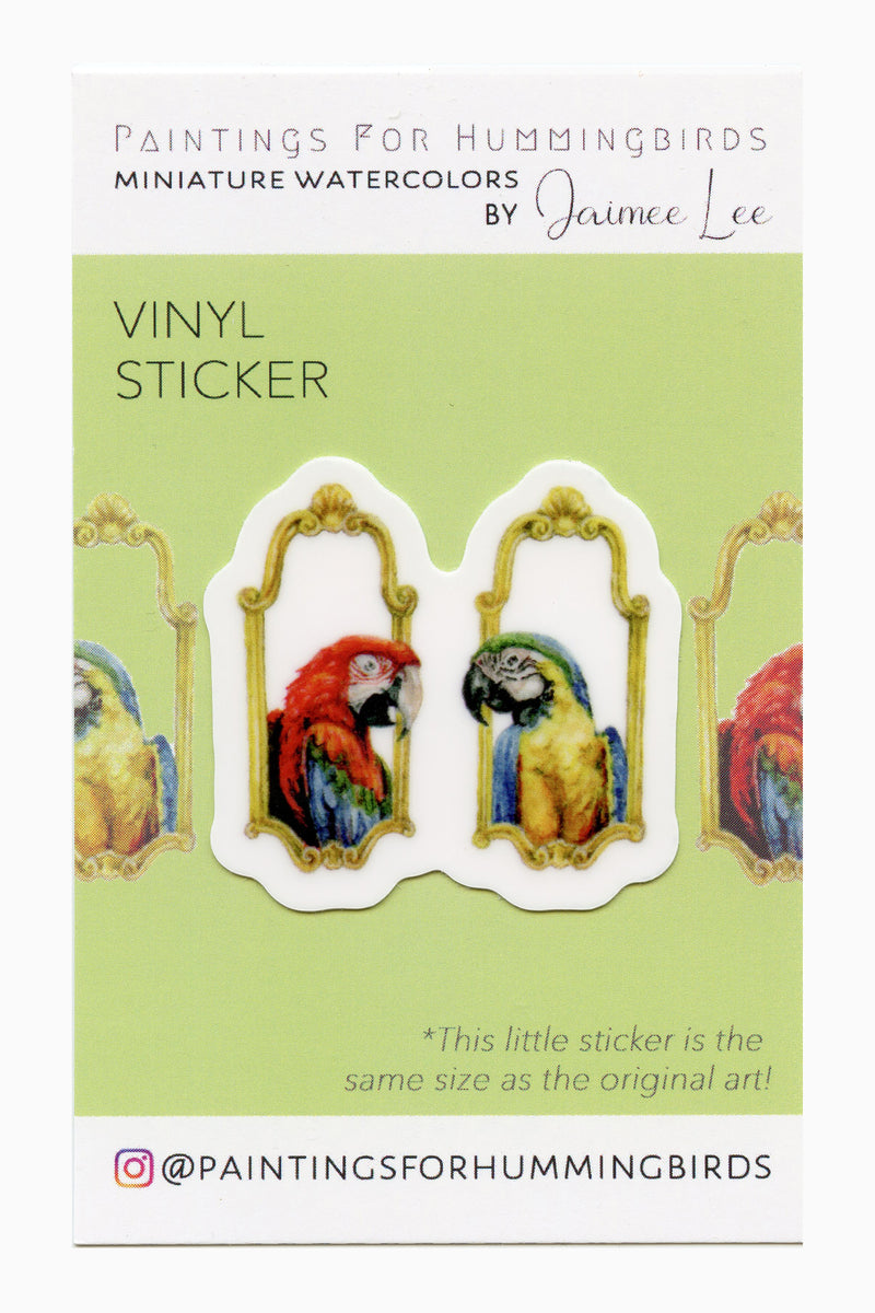 "Gemini" Vinyl Sticker – Paintings For Hummingbirds